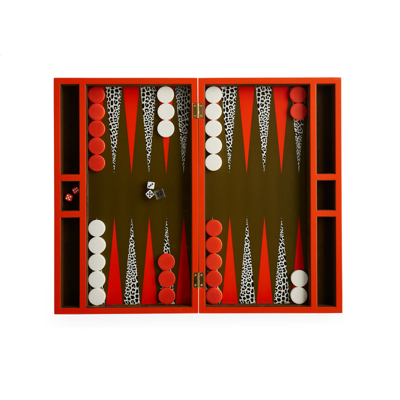 Jonathan Adler Leopard Backgammon Set | Wayfair